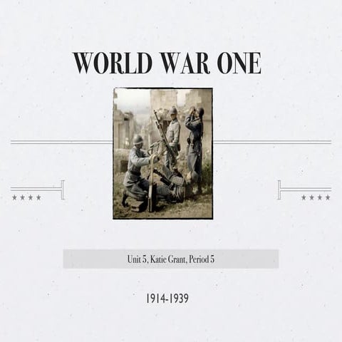 World war one | PPT