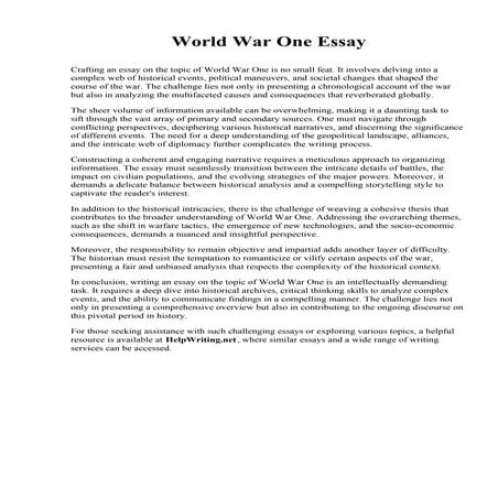 World War 1 Essay.pdf