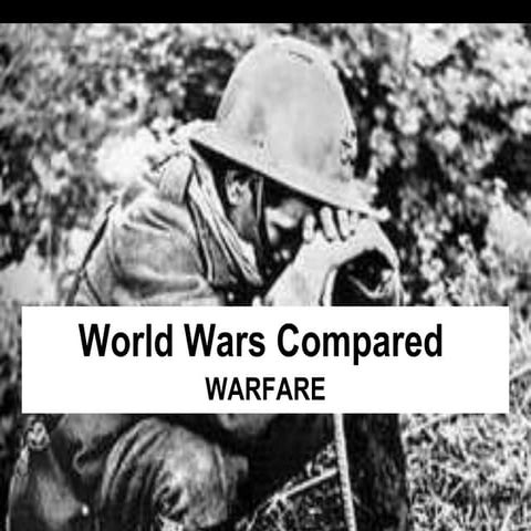 World Wars Compared - Warfare | PPTX