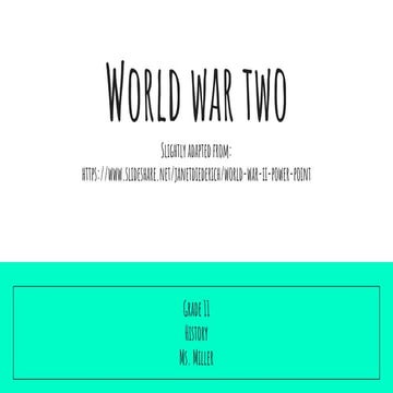 World war two | PPT