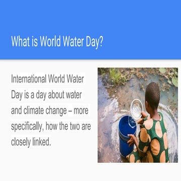 WORLD WATER DAY!.pptx etwinning project product | PPTX