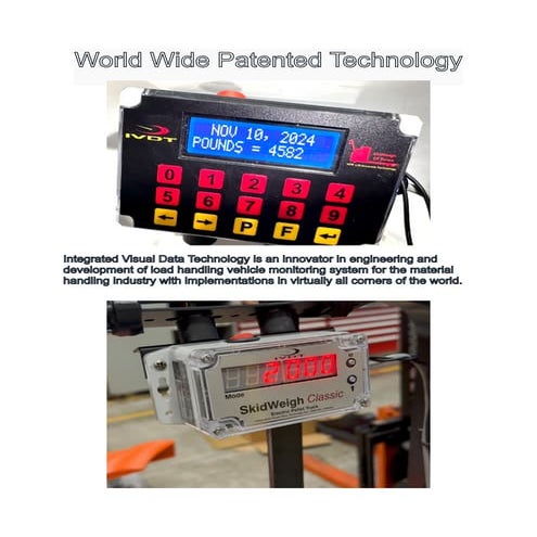World Wide Patented Technology for lift truck onboard scales | PDF
