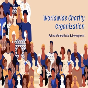Worldwide Charity Organizations - Helping People in Need | PPT