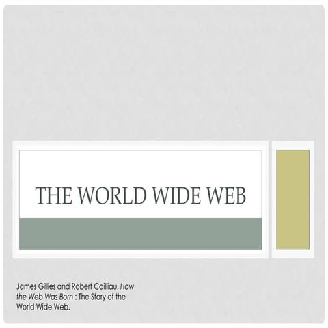 World Wide Web Presentation | PPT