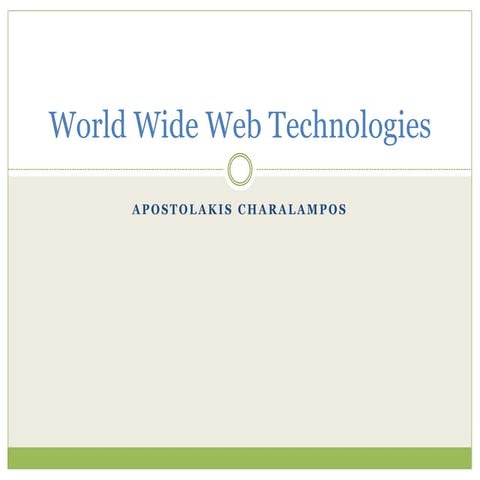 World wide web technologies project presentation | PPTX | Web ...