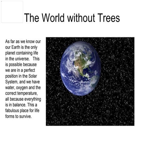 World without trees by Laurelinda | PPT