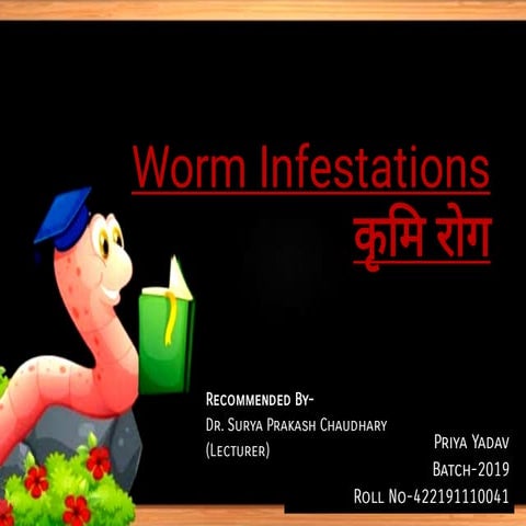 Worm Infections-WPS Office-1.pdf | Infectious Diseases | Diseases and ...