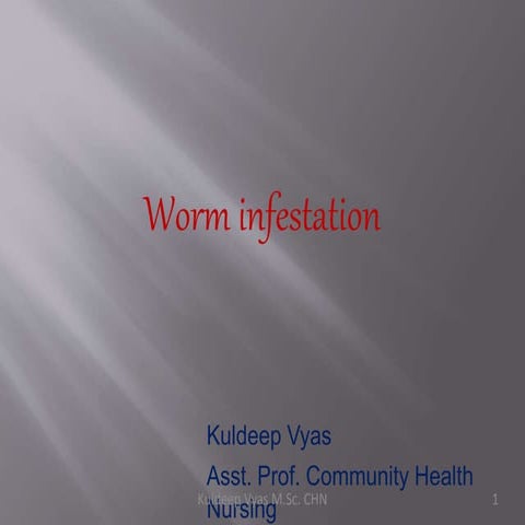 Worm Infestation are long-term diseases that produce few symptoms in ...
