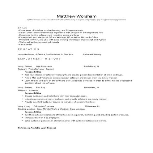 Worsham resume | DOCX