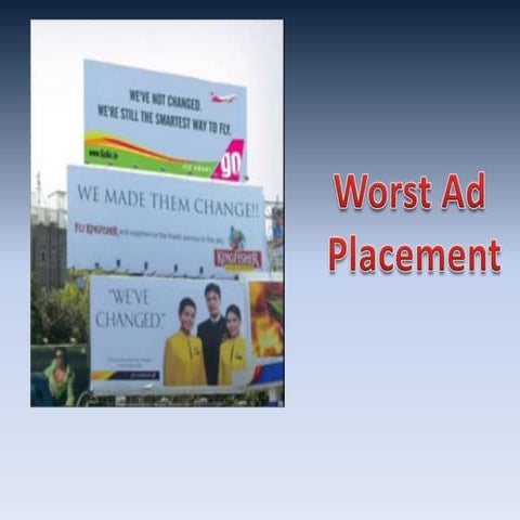 Worst Ad placement | PPT