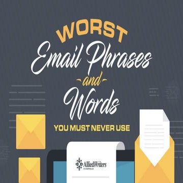 Worst Email Phrases and Words You Must Never Use | PDF