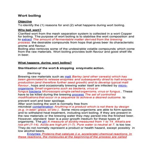 Wort boiling | DOCX