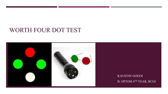 Worth 4 dot test | PPTX