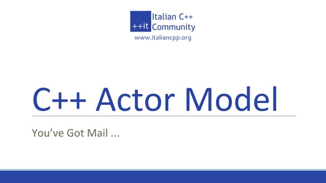 C Actor Model Youve Got Mail Ppt 8214