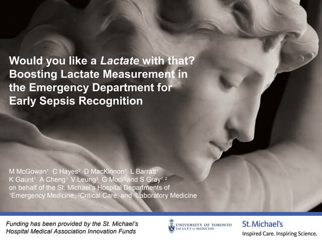 Would You Like A Lactate With That Boosting Lactate Measurement In The