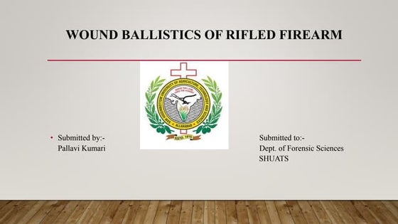 Types of injury and range of fire | PPT