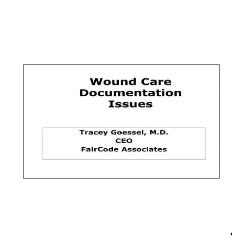 Wound Care Presentation | PDF
