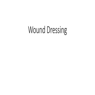 Introduction of Wound Dressing Fo Human.pptx
