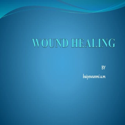 Wound healing. | PPTX