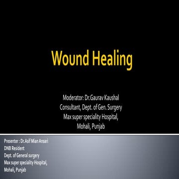 Wound healing | PPT