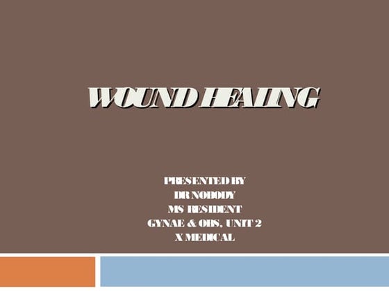 Stages of Wound and Bone Healing (Ortho) | PPTX | Blood Disorders ...