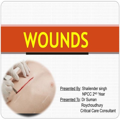 Classification of surgical wounds based on contamination | PPTX