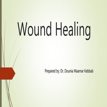 Wound healing | PPT