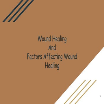 Wound healing | PPTX