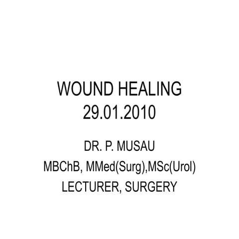 Wound Healing Phases and Factors | PPT