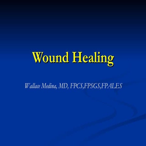 Wound Healing Lec | PPT