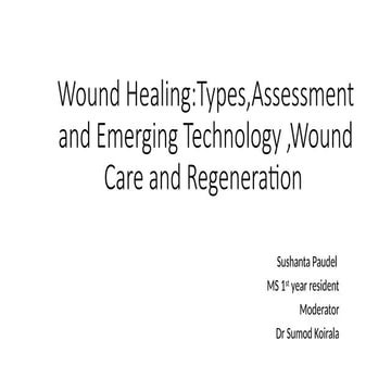 Wound Healing PGY1 surgery resident presentatin | PPTX