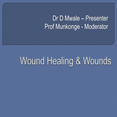 Types of wounds and management. | PPTX