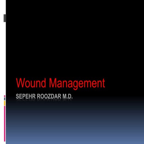 Wound Management | PPTX