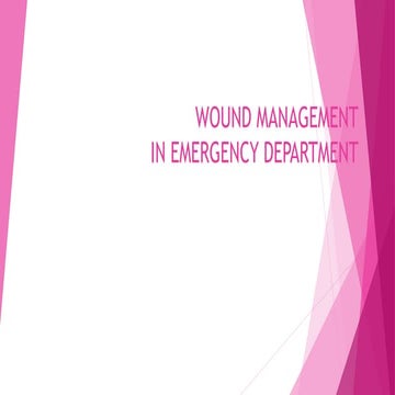 WOUND MANAGEMENT.pptx, wound care, aseptic technique | PPTX