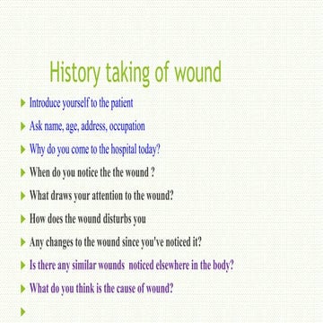 Wound presentation | PPTX