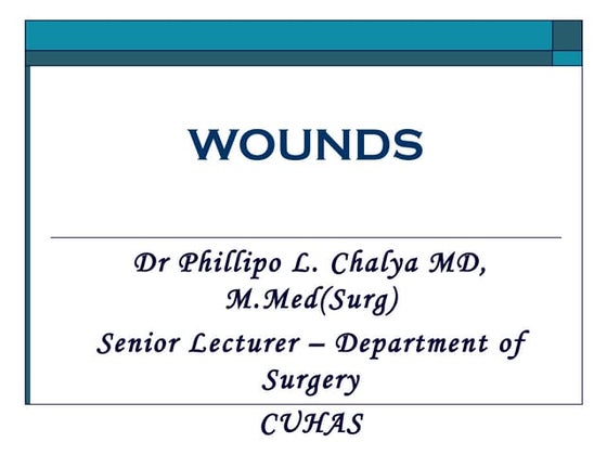 Classification of wounds | PPT