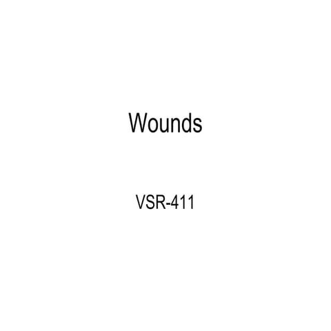 Wounds | PPT | First Aid | Injuries