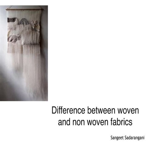 Woven and non woven | PPT