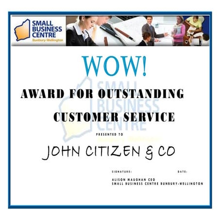 Wow awards sample | PDF