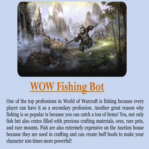 World Of warcraft Fishing Bot | PDF | Fishing Sports | Sports