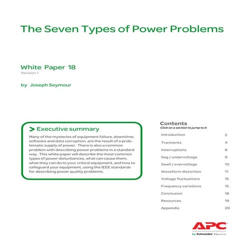 WP18 7 Types of Power Problems | PDF