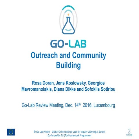 Go-Lab: Introduction to Go-Lab and creation of interactive learning ...