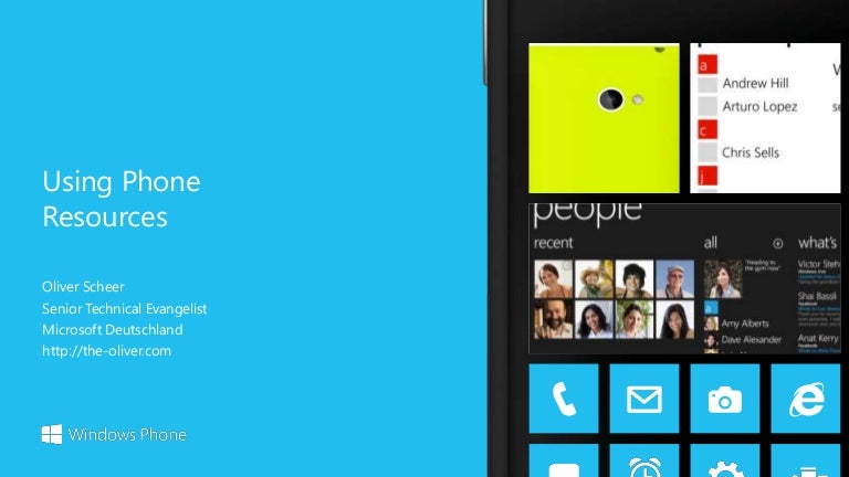 Windows Phone 8 - 10 Using Phone Resources