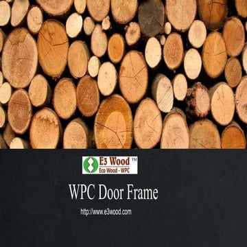 Wpc door frame -E3wood | PPT
