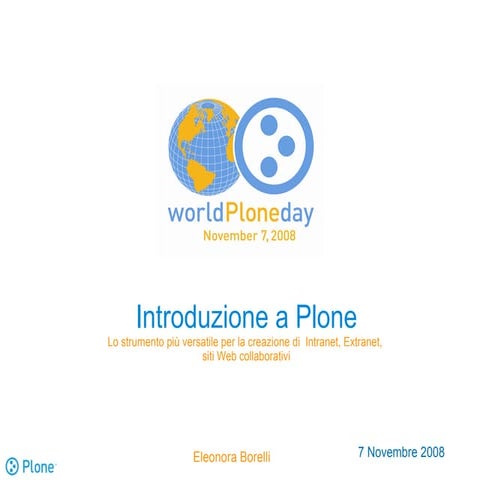 Introduzione A Plone | PPT