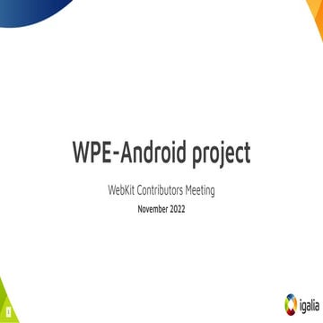 WPE-Android project | PPT