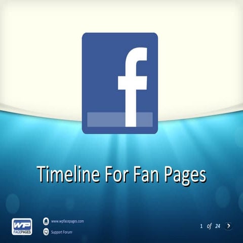 Timeline For Facebook Fan Pages | PPT