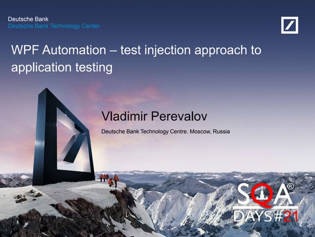 Wpf Automation Test Injection Approach To Application Testing Ppt 0081