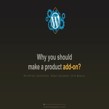 Why you should make a product add-on? | PPTX