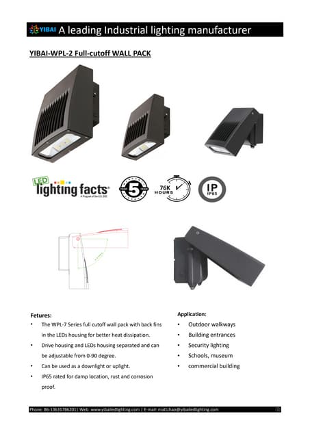 Lightide DLC Premium LED Canopy Lights sales sheet -2019 | PDF